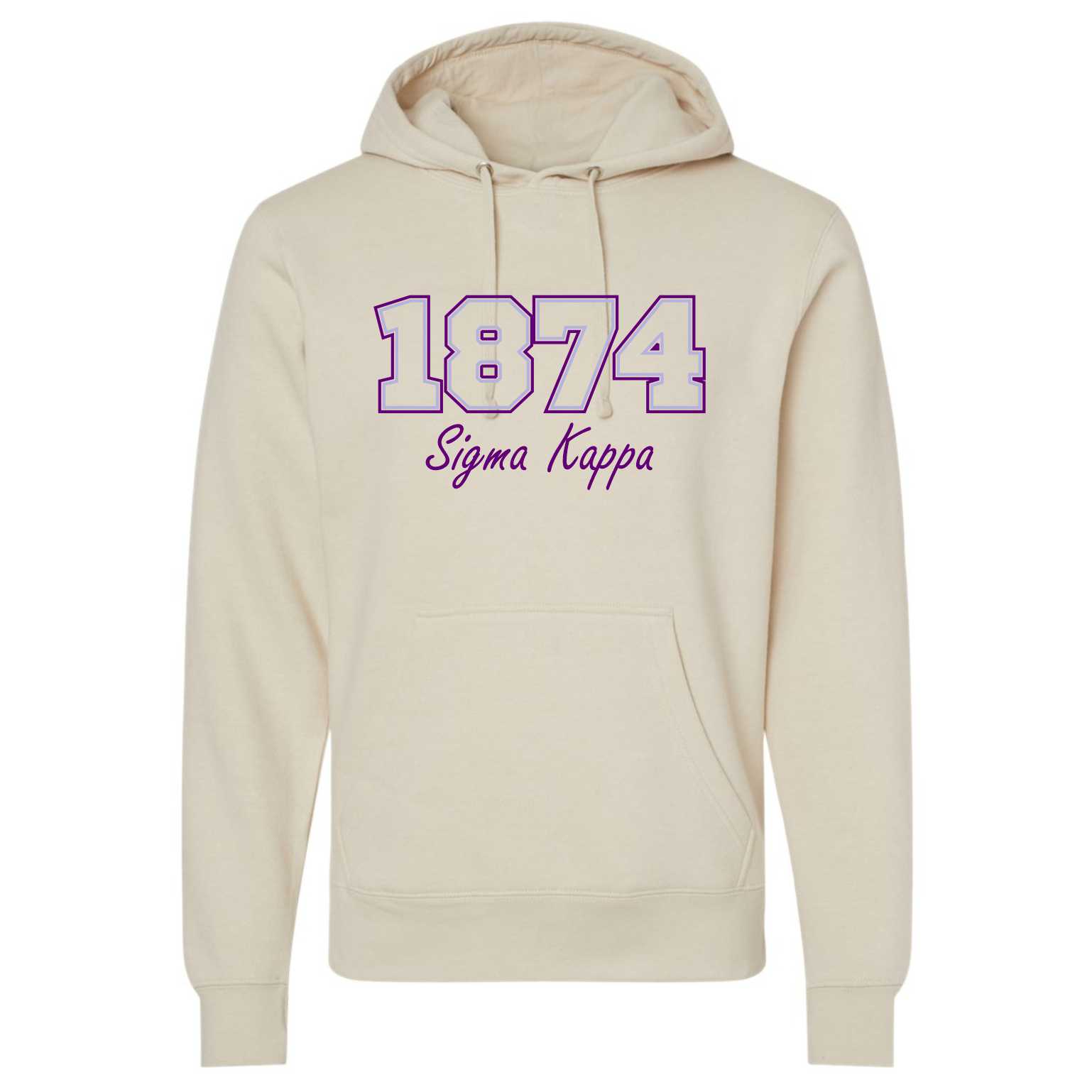 Sig Kap Vintage White Embroidered Hoodie | Everyday Apparel & Designs, Inc.