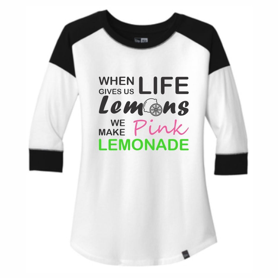 Pink Lemonade Baseball Tee | Everyday Apparel & Designs, Inc.